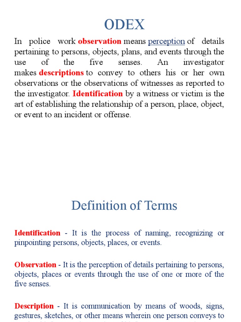 Lecture On Observation and Description | PDF | Observation