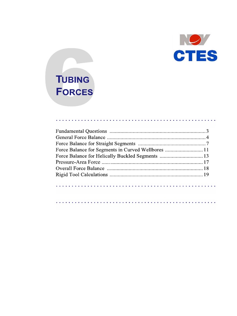Tubing Force | PDF