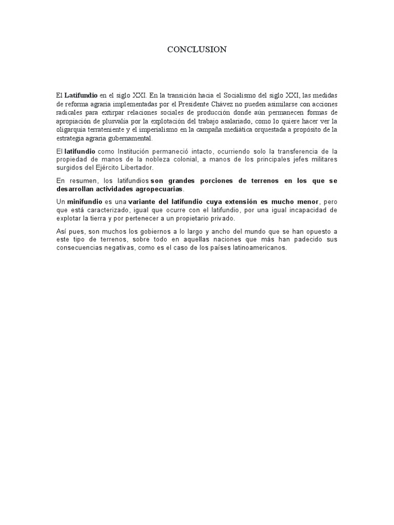 Conclusion e Introduccion | PDF | Agricultura | Economias