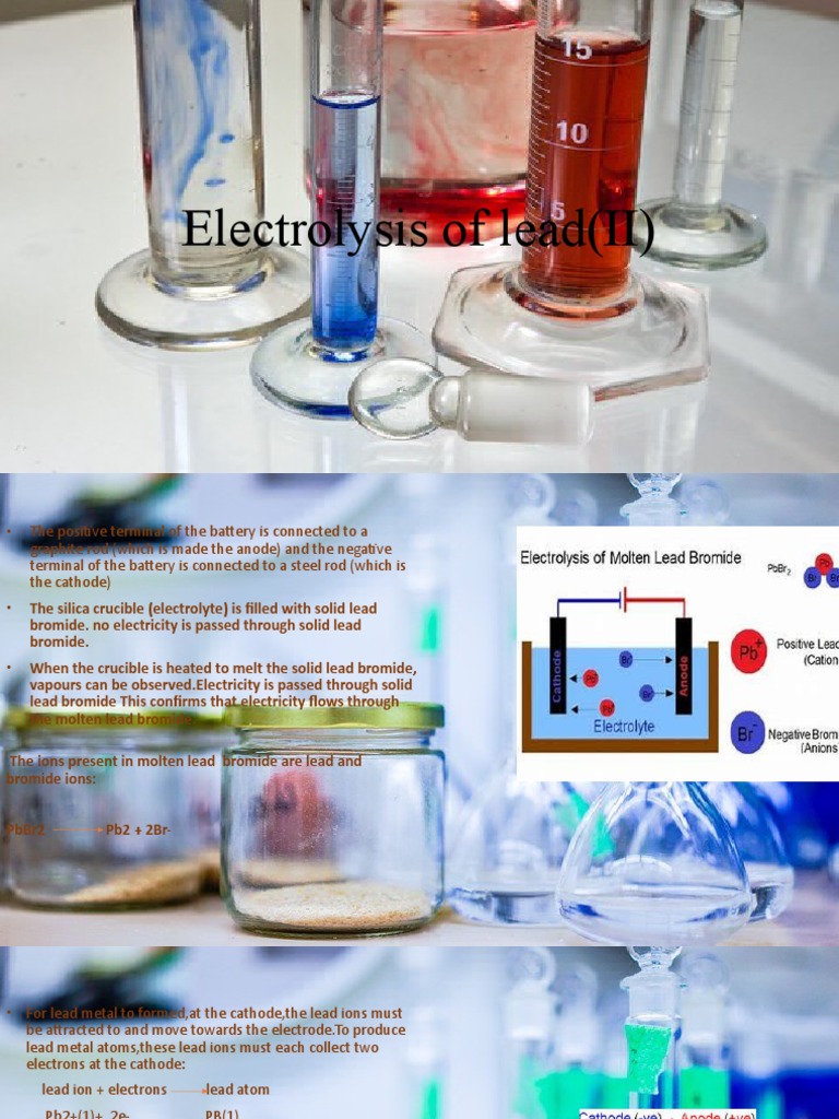 Electrolysis of Lead (II) | PDF