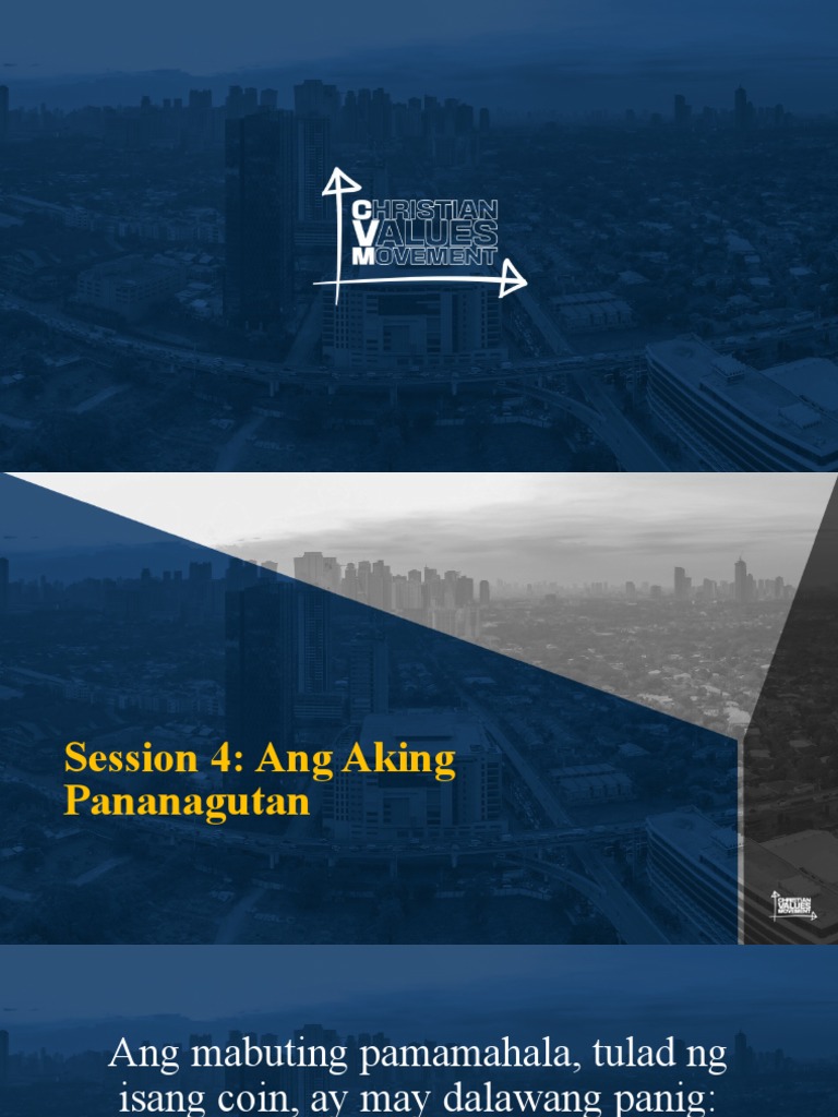 CVM S4 Ang Aking Pananagutan Teaching PPT Tagalog | PDF | Philippines