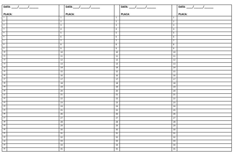 Modelo Padrão de Romaneio de Saida | PDF