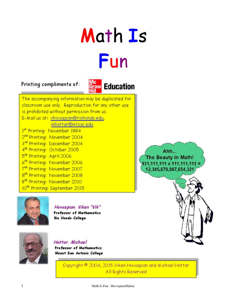 Math Is Fun (Appendices A - J) | PDF | Numbers | Mathematics