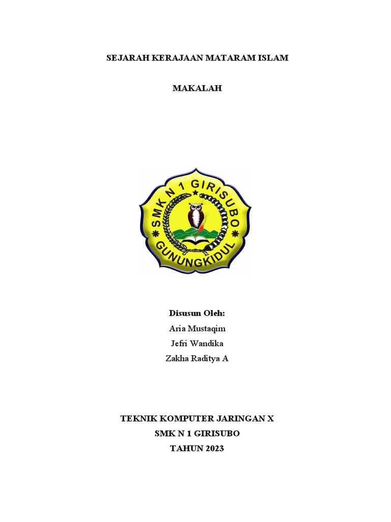 Sejarah Kerajaan Mataram Islam | PDF