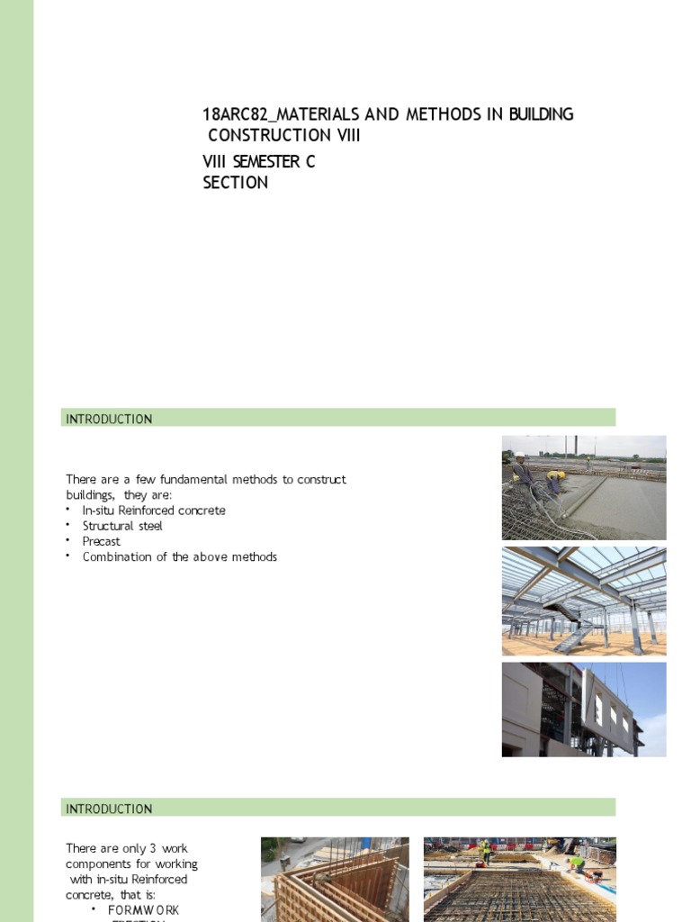 18arc82 - Materials and Methods in Building Construction Viii Viii ...