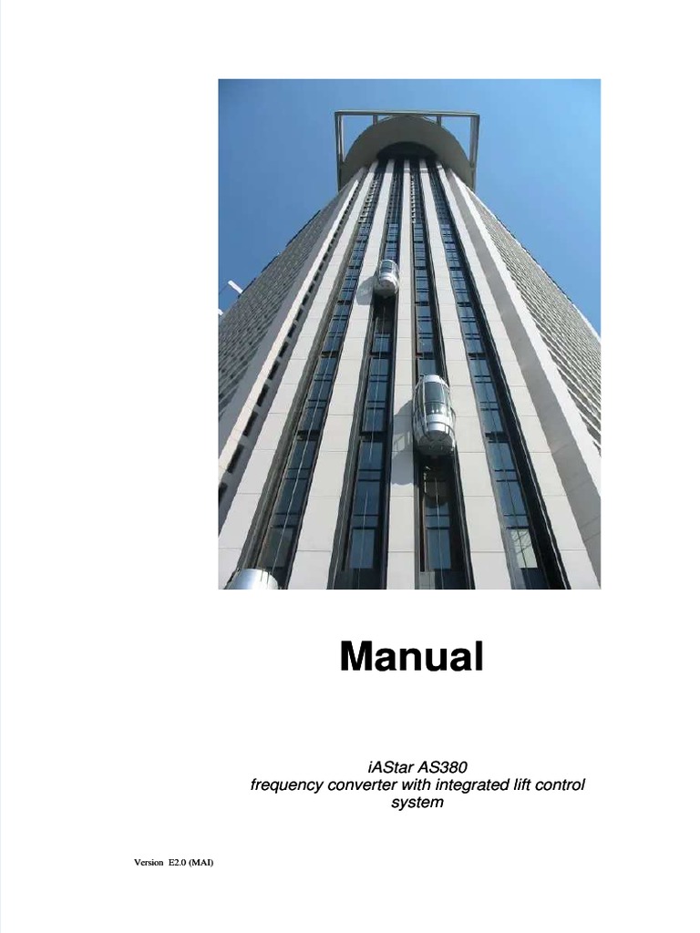 PDF Manual Iastar As380 Frequency Converter With Integrated Lift Control System - Compress PDF ...