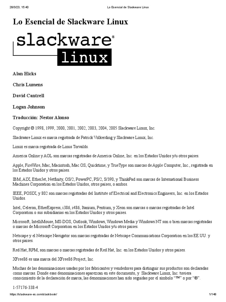 Lo Esencial de Slackware Linux | PDF | Distribución de Linux | Software ...
