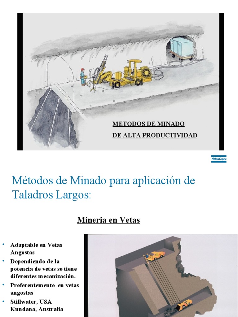 Métodos de Minado y Diseño de Perforación | PDF | Perforación | Perforar