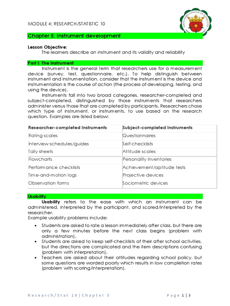 CHAPTER-5 Research PDF | Download Free PDF | Validity (Statistics) | Sat