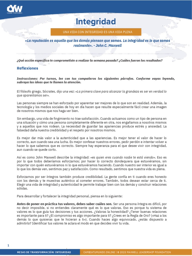 4 Integridad | PDF | Perdón