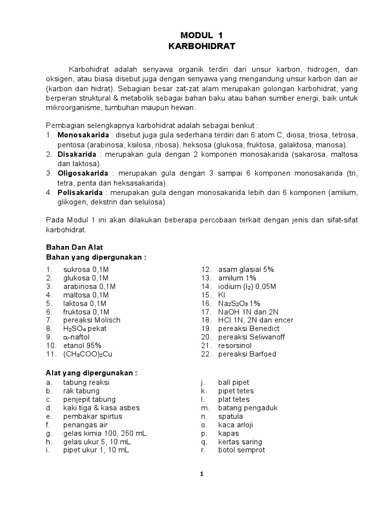 Modul Biokimia | PDF