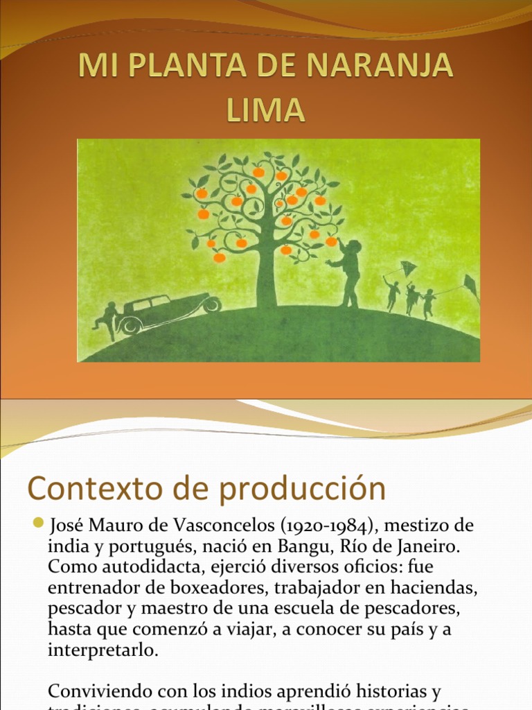 Mi Planta de Naranja Lima - Resumen | PDF