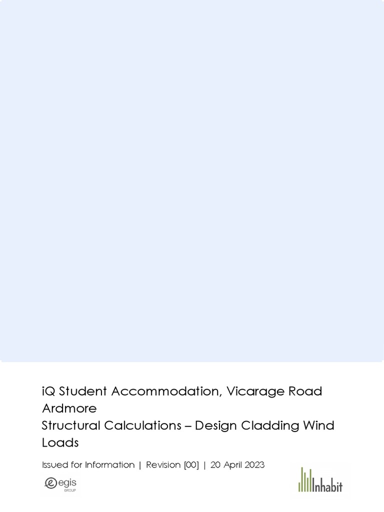 16304-RPT-FC0002 (00) - Design Cladding Wind Loads PDF | PDF | Pressure | Applied And ...