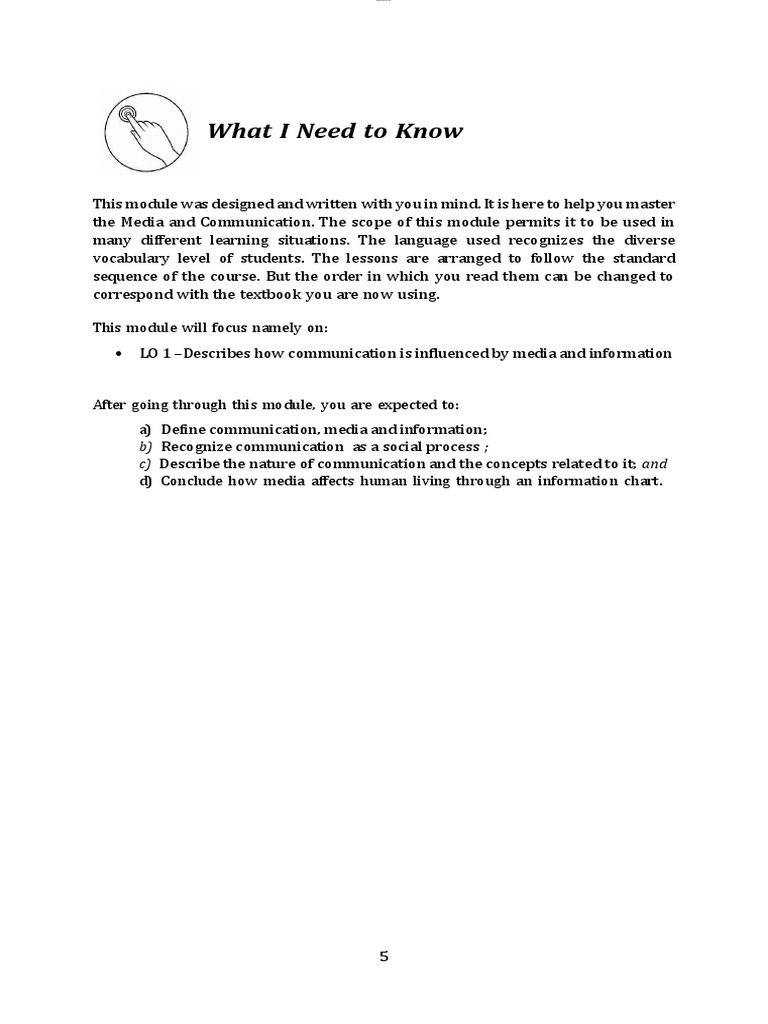 MIL-Module 1 PDF | PDF | Communication | Media (Communication)