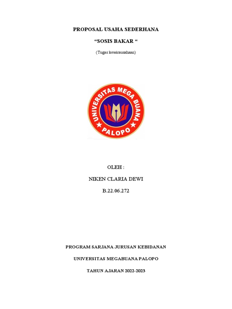 Proposal Kewirausahaan Niken Claria Dewi | PDF