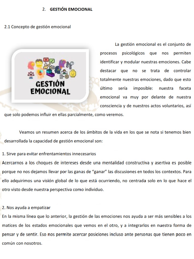 Gestion Emocional PDF | PDF
