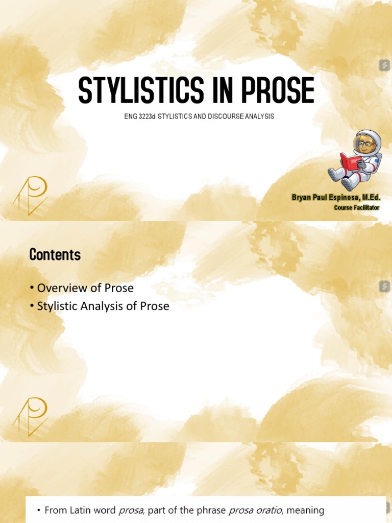Module 4. Stylistics in Prose | PDF | Part Of Speech | Adjective