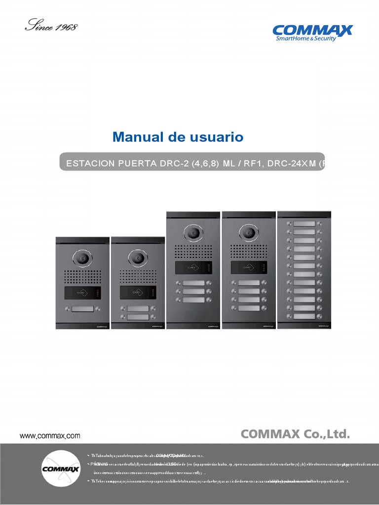 "[Guía del usuario de la puerta de control DRC-2 (4,6,8) ML / RF1, DRC-24XM (F)]" | PDF ...