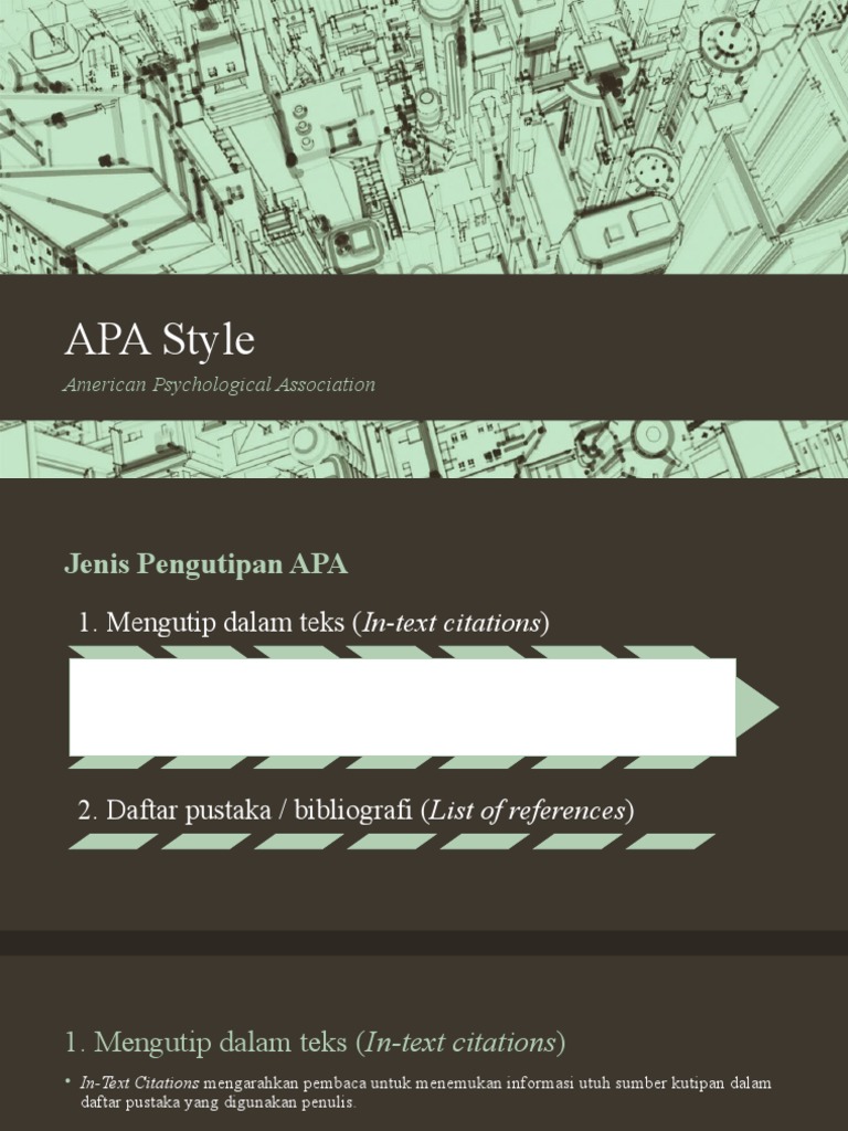 Panduan Pengutipan APA | PDF