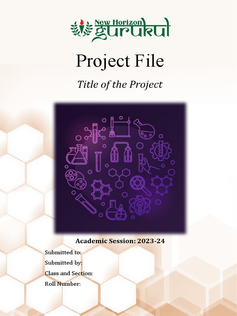 Chemistry Project Cover Page | PDF