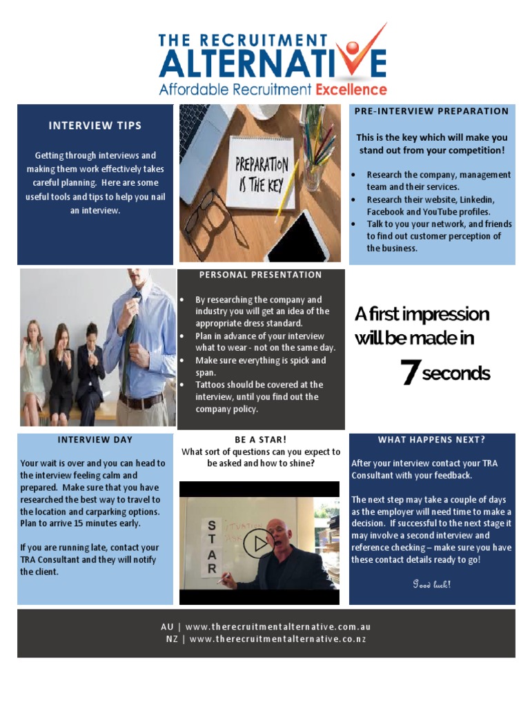 Your TRA Guide To Interview Preparation | PDF | Communication