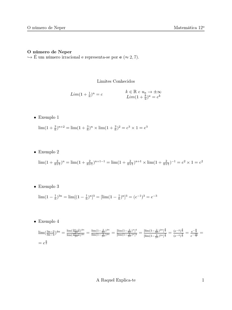 Número de Neper 12º 5 | PDF
