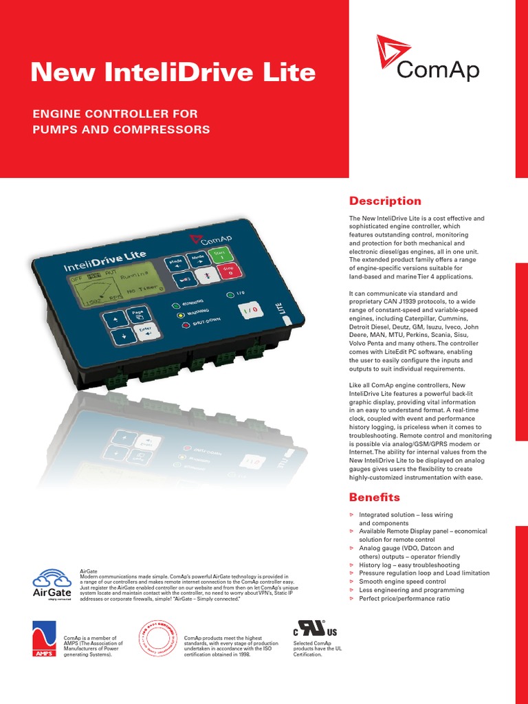 Folha de Dados COMAP Intelidrive Lite | PDF | Personal Computers | Computing
