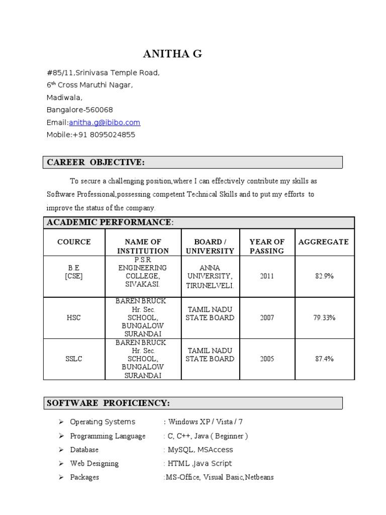 Anitha CV | PDF | Databases | Computing