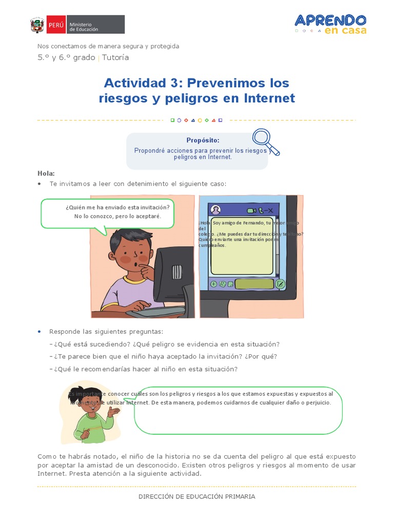 Prevención de peligros en Internet para niños | PDF | Internet