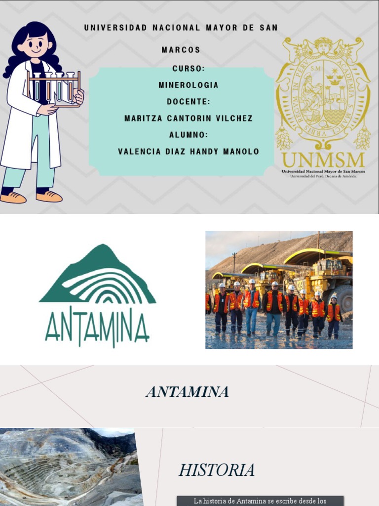 Historia y mineralogía de Antamina | PDF | Minerales | Metales de ...