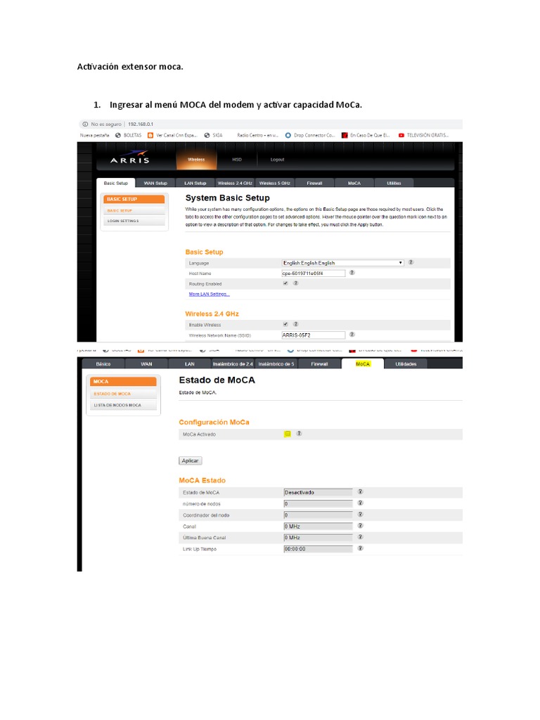 Manual Activacion Moca | PDF