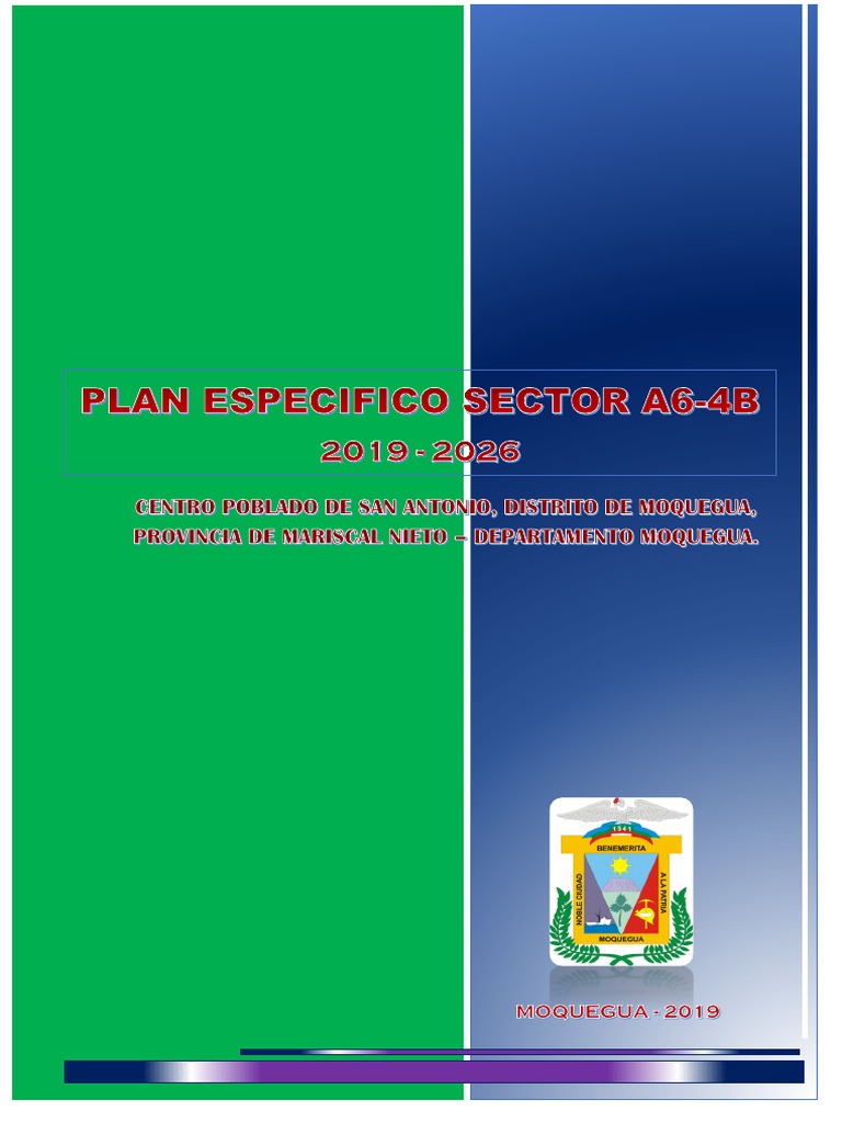 Plan Especifico Sector A6-4b Ok PDF | PDF | Planificación urbana ...