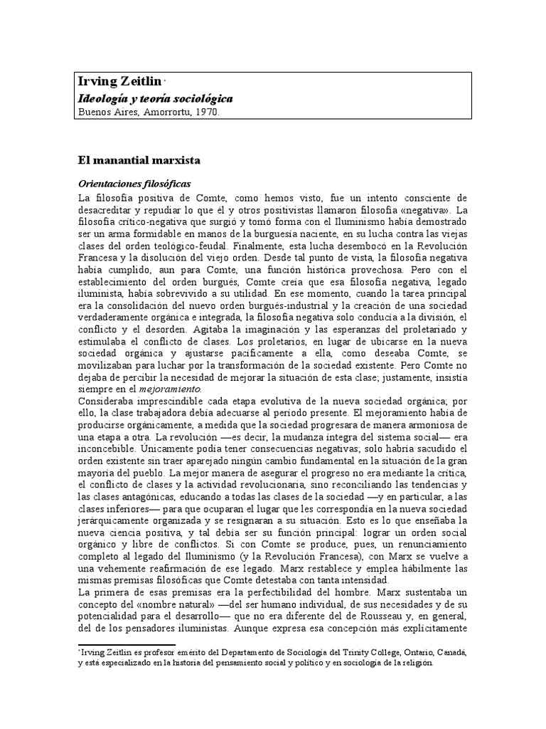 Zeitlin Sobre Marx | PDF | Karl Marx | Georg Wilhelm Friedrich Hegel