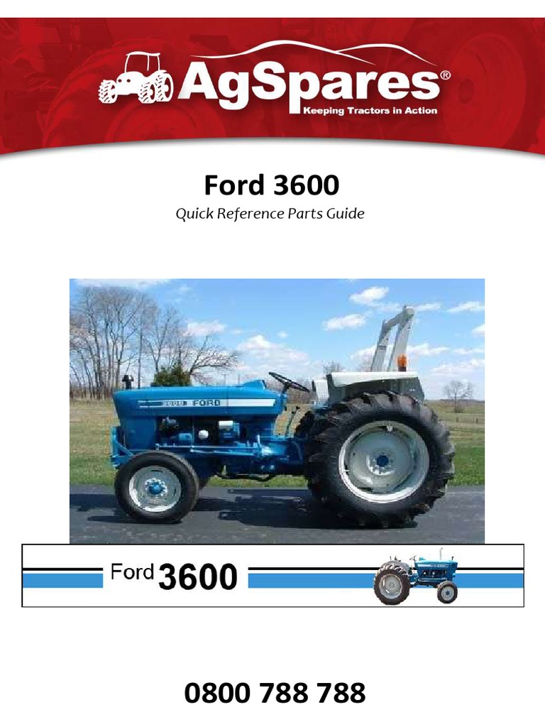 Ford 3600 Tractor Parts Guide | PDF | Piston | Land Vehicles