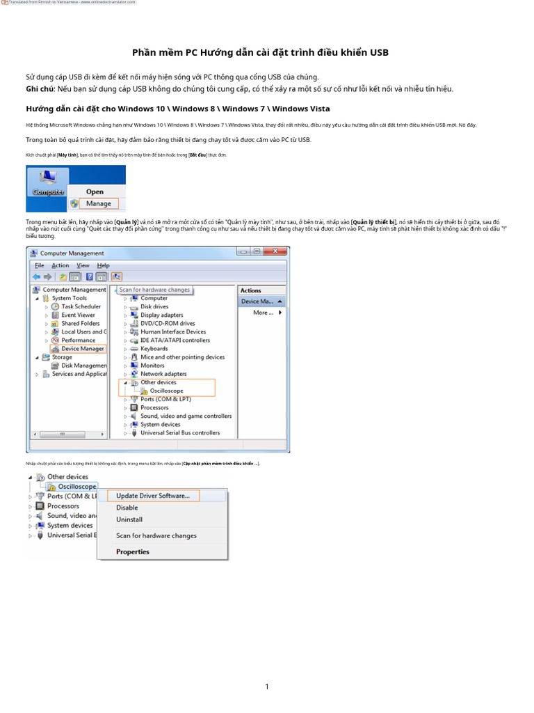 USB Driver Install Guide V1.3.fi - Viht | PDF