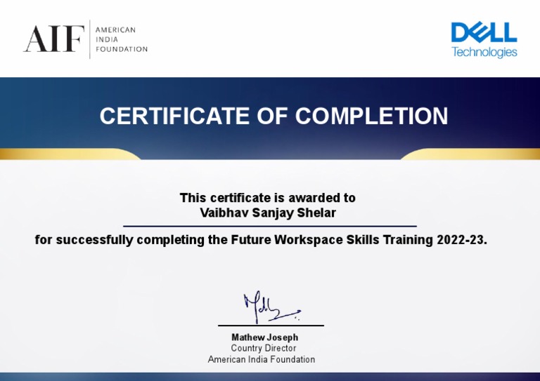 DELL Certificat | PDF