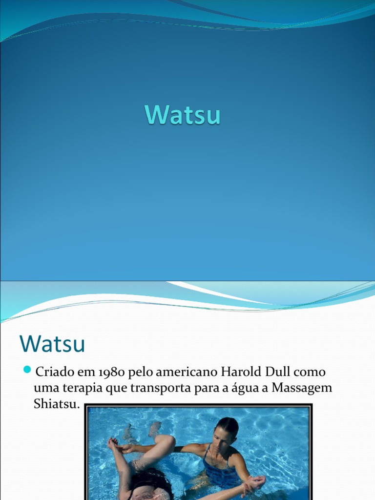Watsu | PDF | Músculo esquelético | Massagem