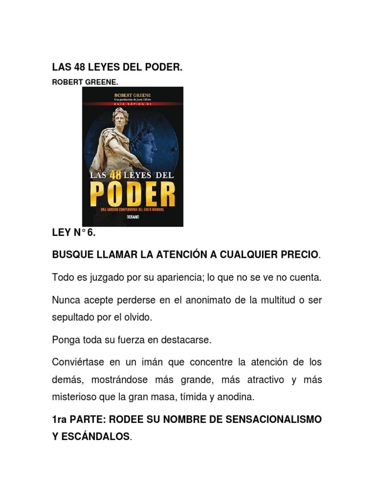 48 Leyes Del Poder | PDF