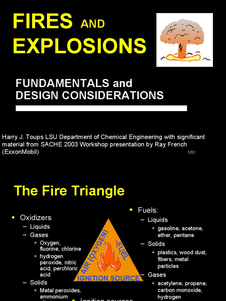Explosion Fundamentals and Safety Design | PDF | Combustion | Explosion