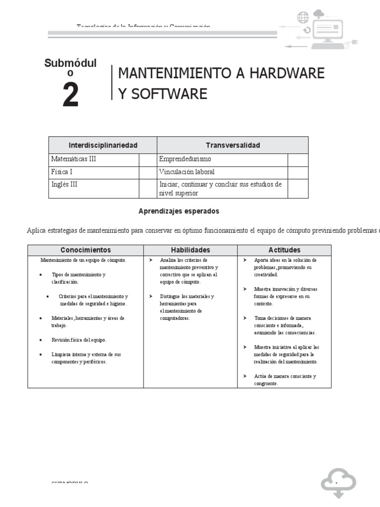 Mantenimiento y Redes | PDF | Hardware de la computadora | Archivo de ...