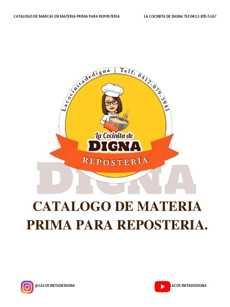 Catalogo de Marcas Mas Usadas en Reposteria . | PDF | Chocolate | Alimentos