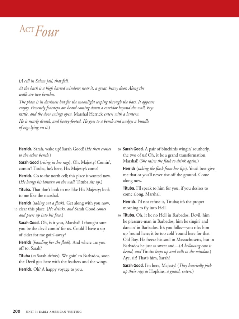 The Crucible Act IV PDF | PDF