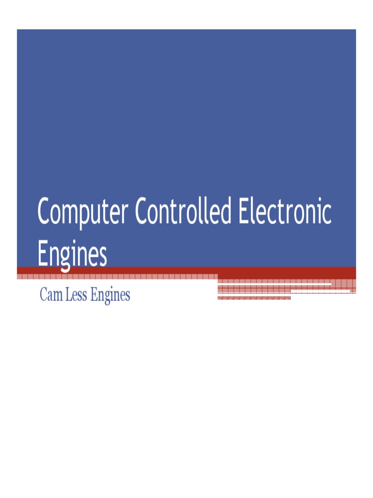 ICE 16 - Computer Controlled Electronic Engines | PDF | Pump | Fuel Injection