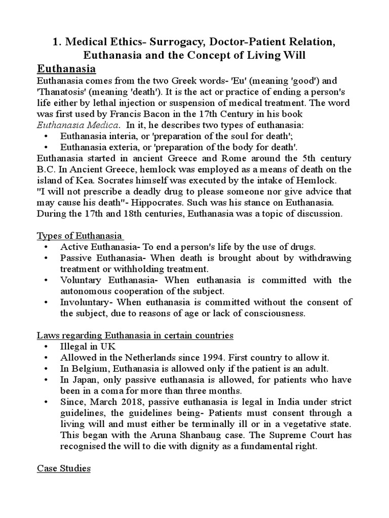 Medical Ethics | PDF | Surrogacy | Confidentiality