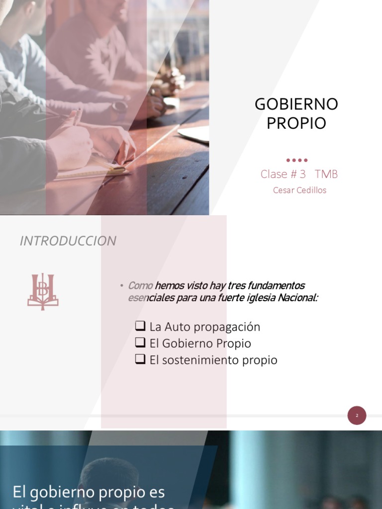 Gobierno Propio C3 | PDF | Iglesia cristiana | Pastor