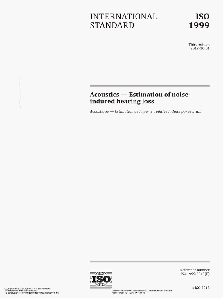 Iso 1999-2013 | PDF