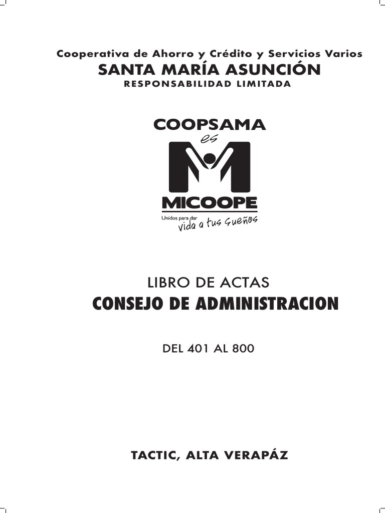 Arte Plantilla para Libro de Actas Consejo de Administración PDF | PDF