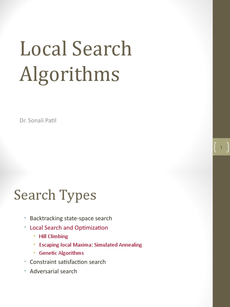 Local Search - Hill Climbing - Simulated Anneling - GA | PDF
