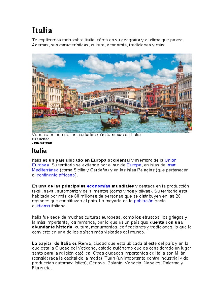 Italia | PDF | Italia | Clima