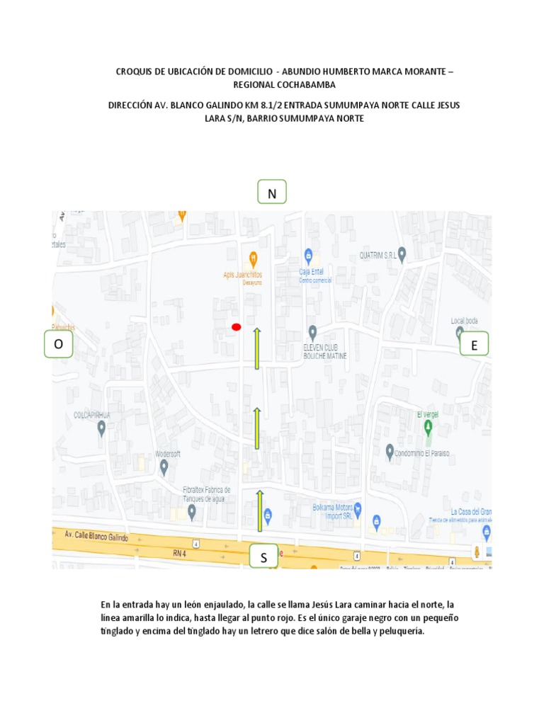 Croquis de Ubicación de Domicilio | PDF